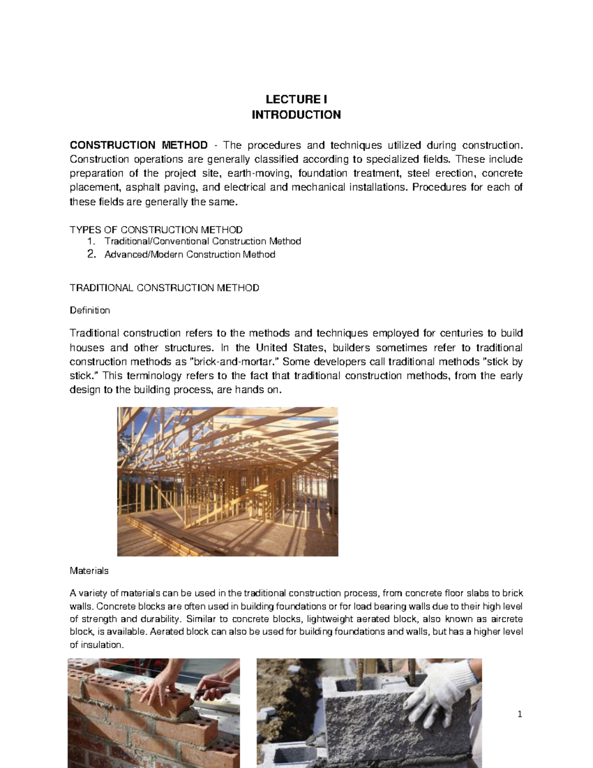 CMPM Lecture 4B: Introduction to Construction Methods and Project ...