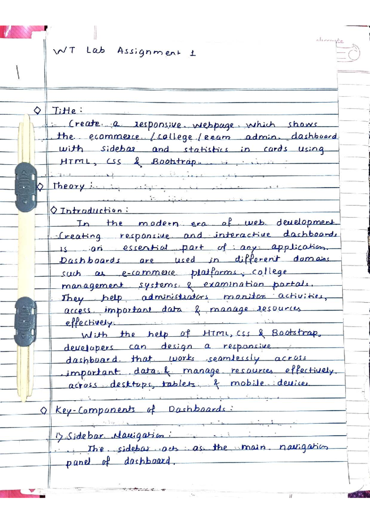 WT Lab Assignment 1: Responsive E-commerce Dashboard with HTML & CSS ...