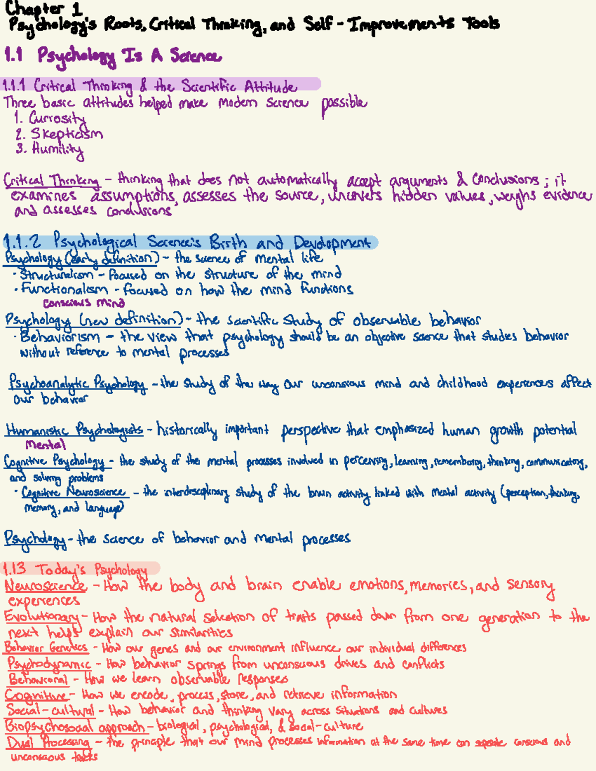 Psychology 101: Chapter 1 - Roots of Critical Thinking and Science ...