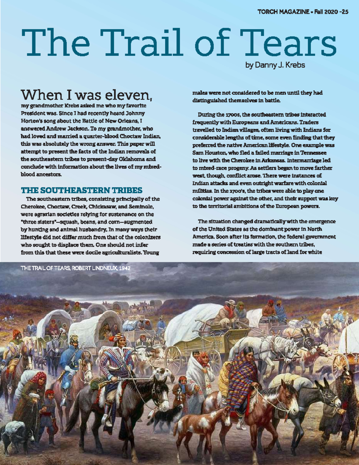 Trail of Tears: Historical Insights and Impact on Southeastern Tribes ...