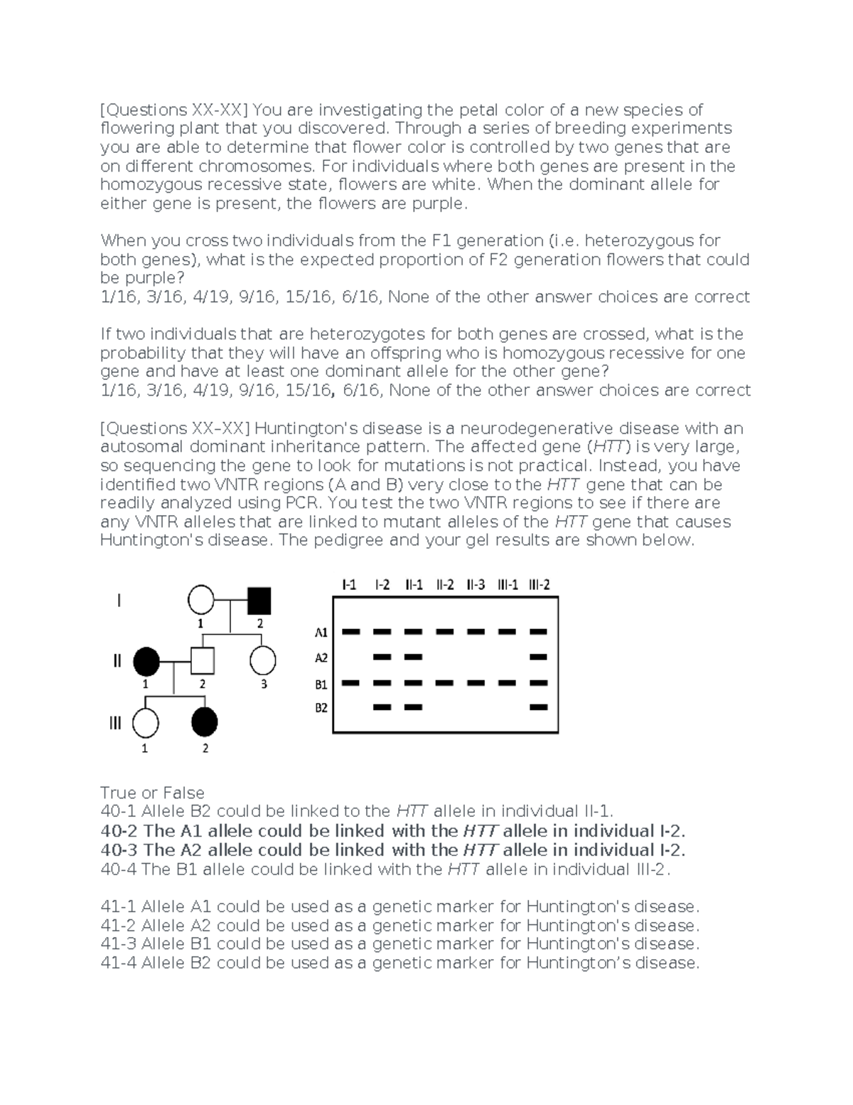 Genetics Practice Problems: Inheritance Patterns & Flower Color ...