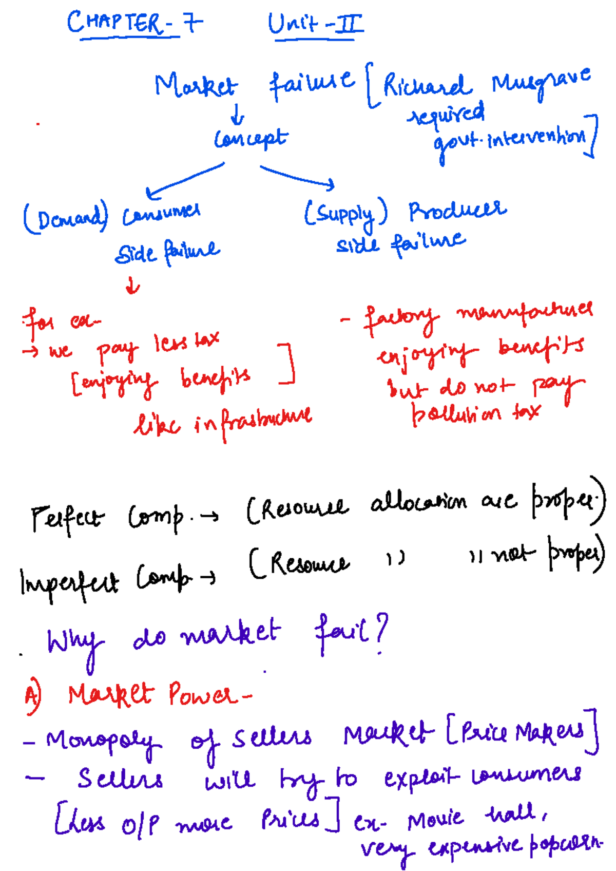 Chapter 7 Unit 2 - Market Failure Concepts and Government Intervention ...