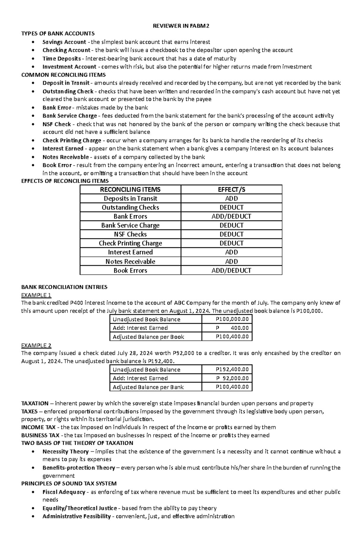 Reviewer-IN-FABM2 - List of reviewer - REVIEWER IN FABM TYPES OF BANK ...