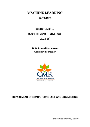 Unit2 ml - Hhtgh - UNIT-II Multi-Layer Perceptron: Going Forwards, Going Backwards, Back ...