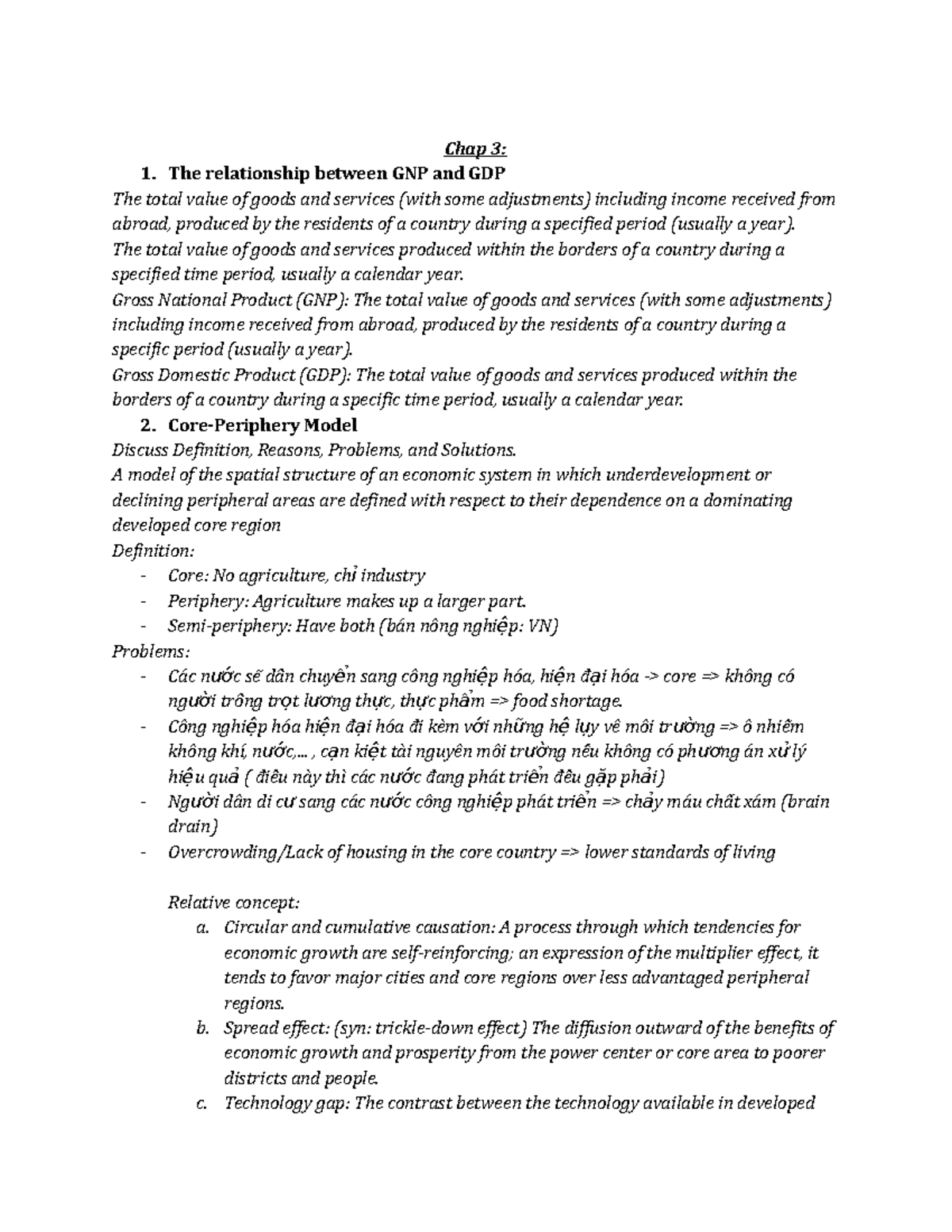 Geo-Final Review: Key Concepts and Development Issues - GEO 1 - Studocu