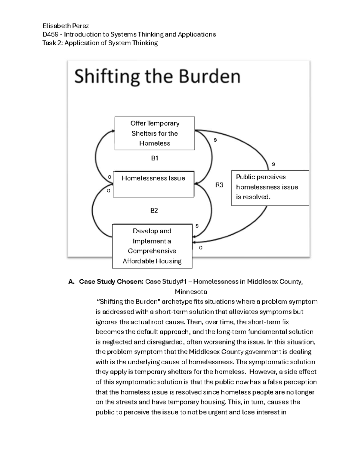 Application of systems thinking in addressing homelessness issues - D459 - Studocu