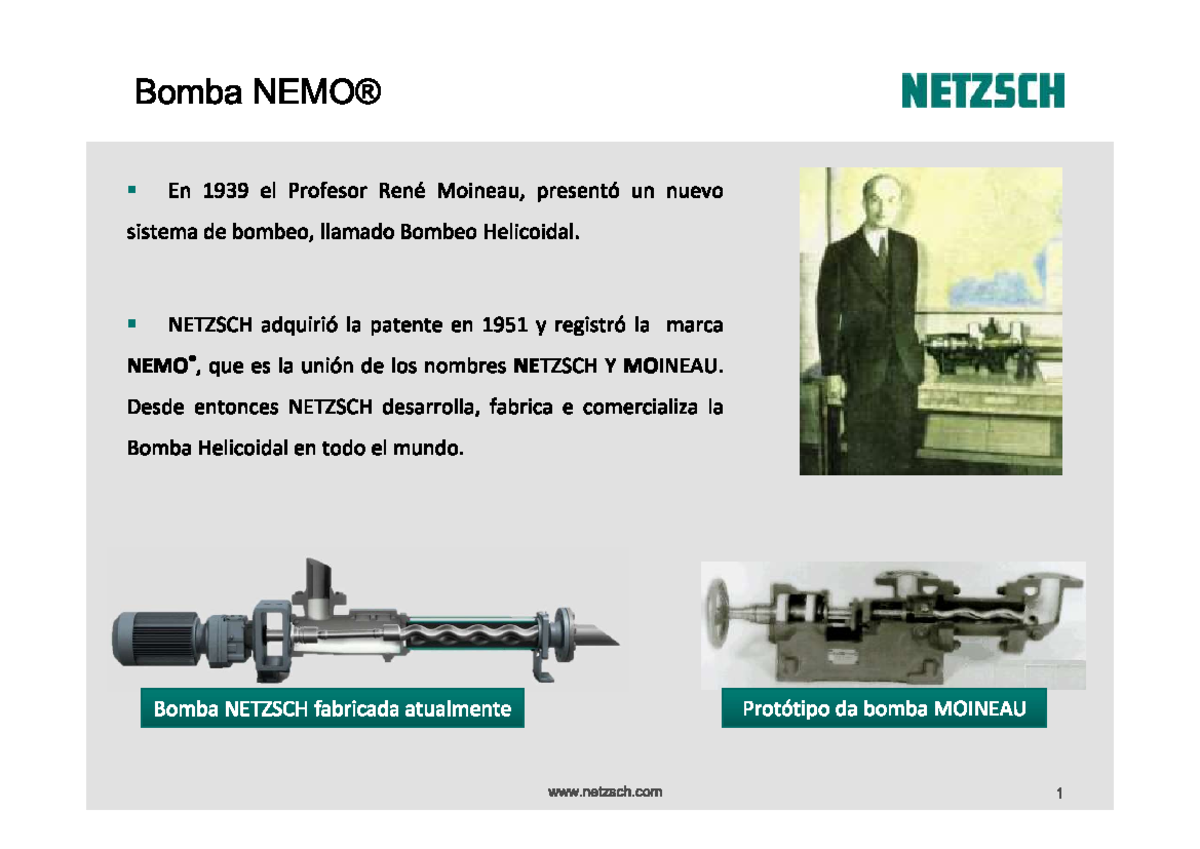 Manual Detallado de la Bomba NEMO R de NETZSCH - Análisis y Componentes ...
