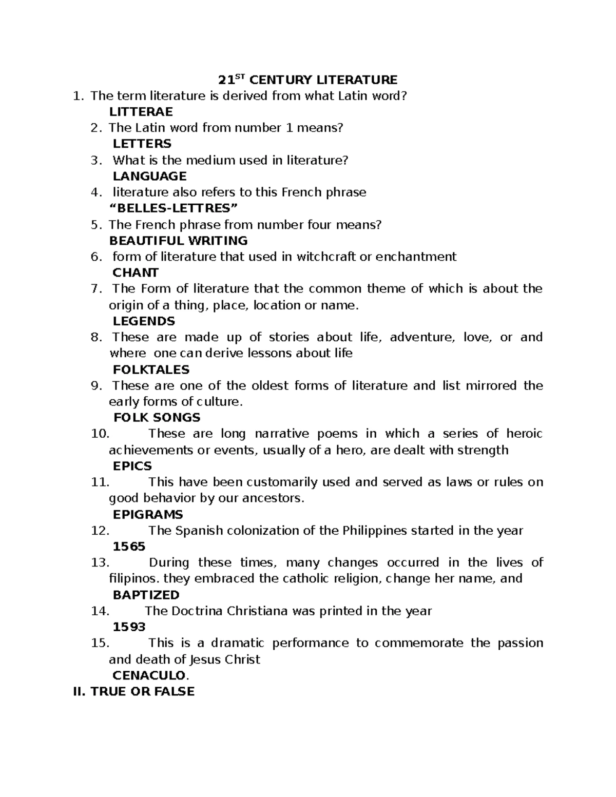 Lesson 1 - Pre-Colonial Period of Philippine Literature - PRE-COLONIAL ...