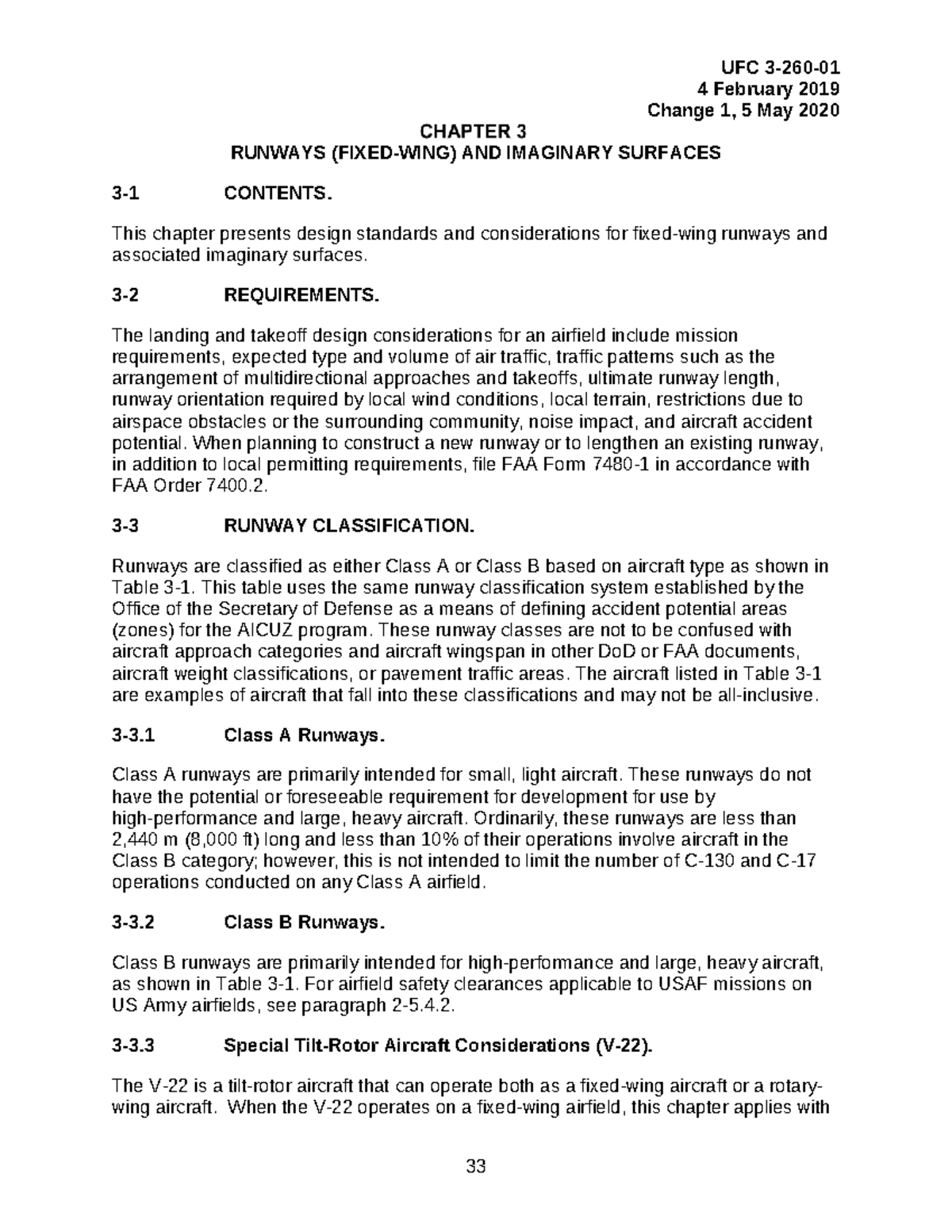 UFC 3-260-01: Design Standards for Fixed-Wing Runways and Surfaces - 4 ...