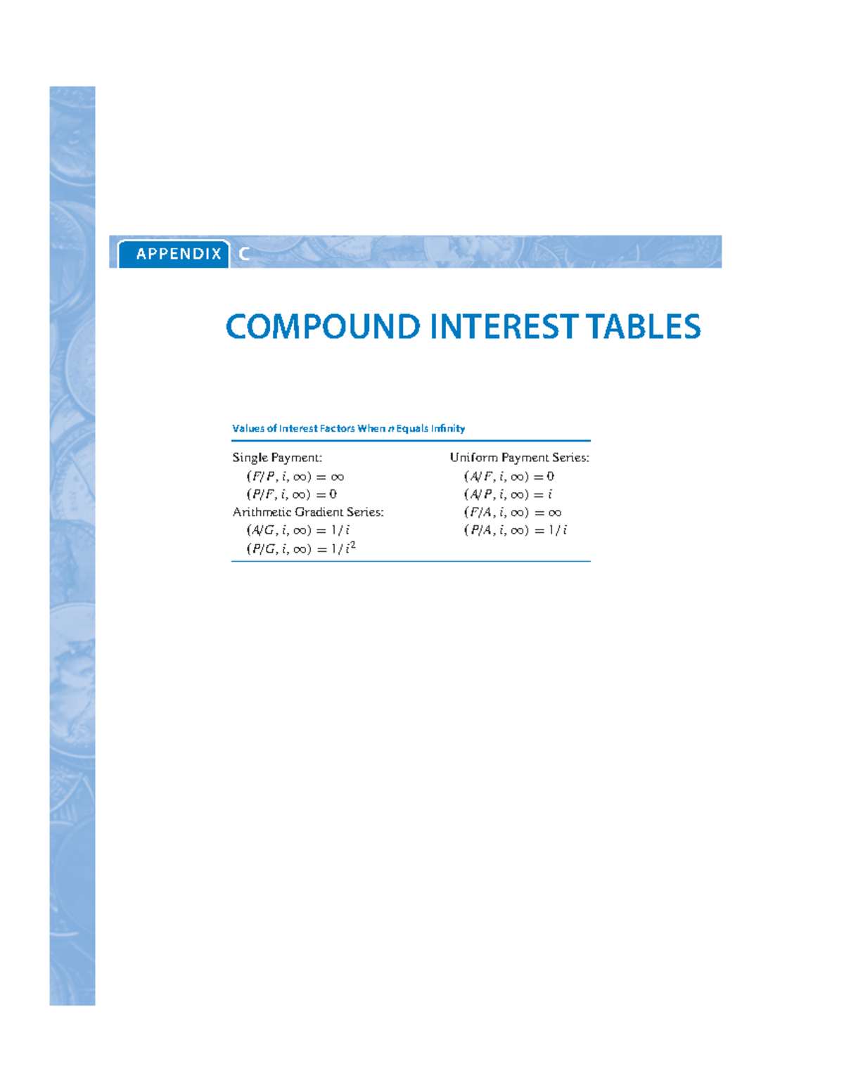 Appendix C CITables - table - APPE N D I X C COMPOUND INTEREST TABLES ...