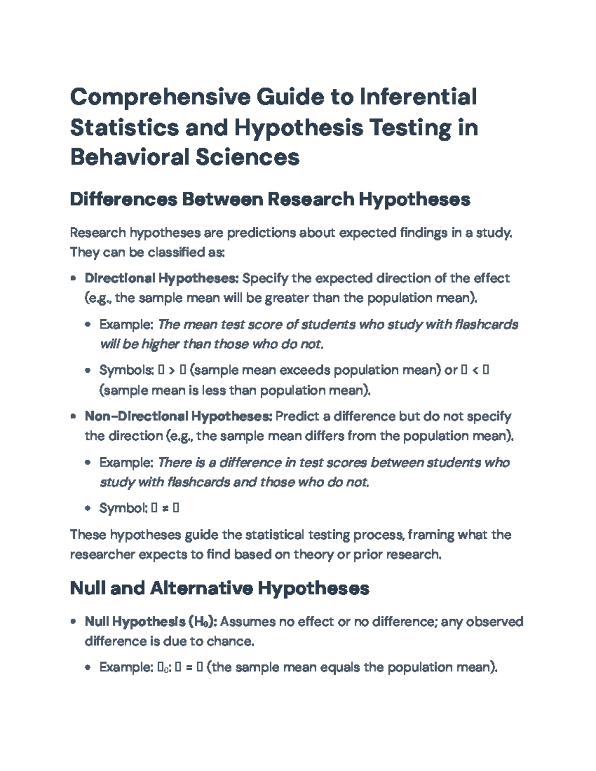 Comprehensive Guide to Inferential Statistics: Hypothesis Testing ...