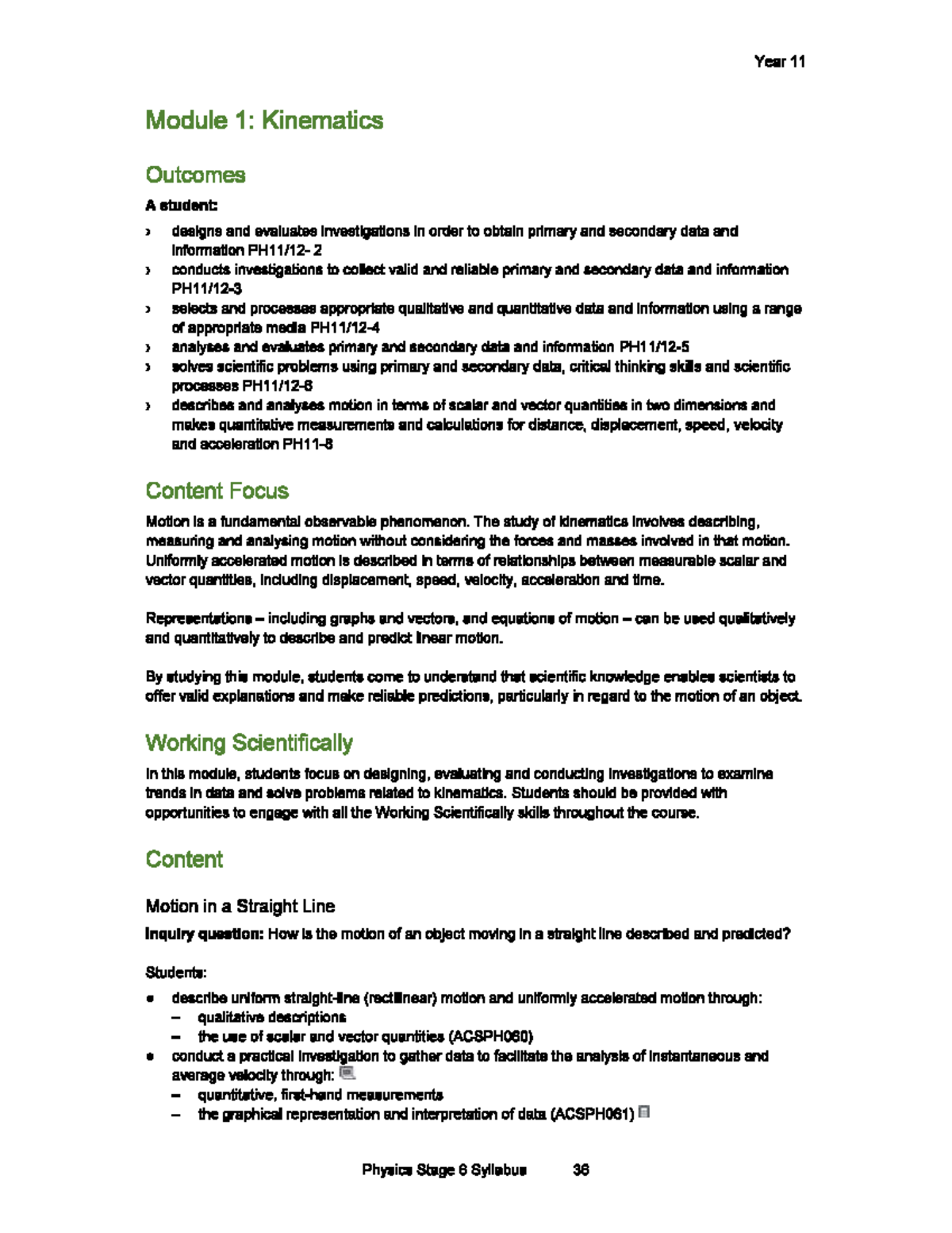 Year 11 Physics Module 1: Kinematics Lesson Presentation - Studocu