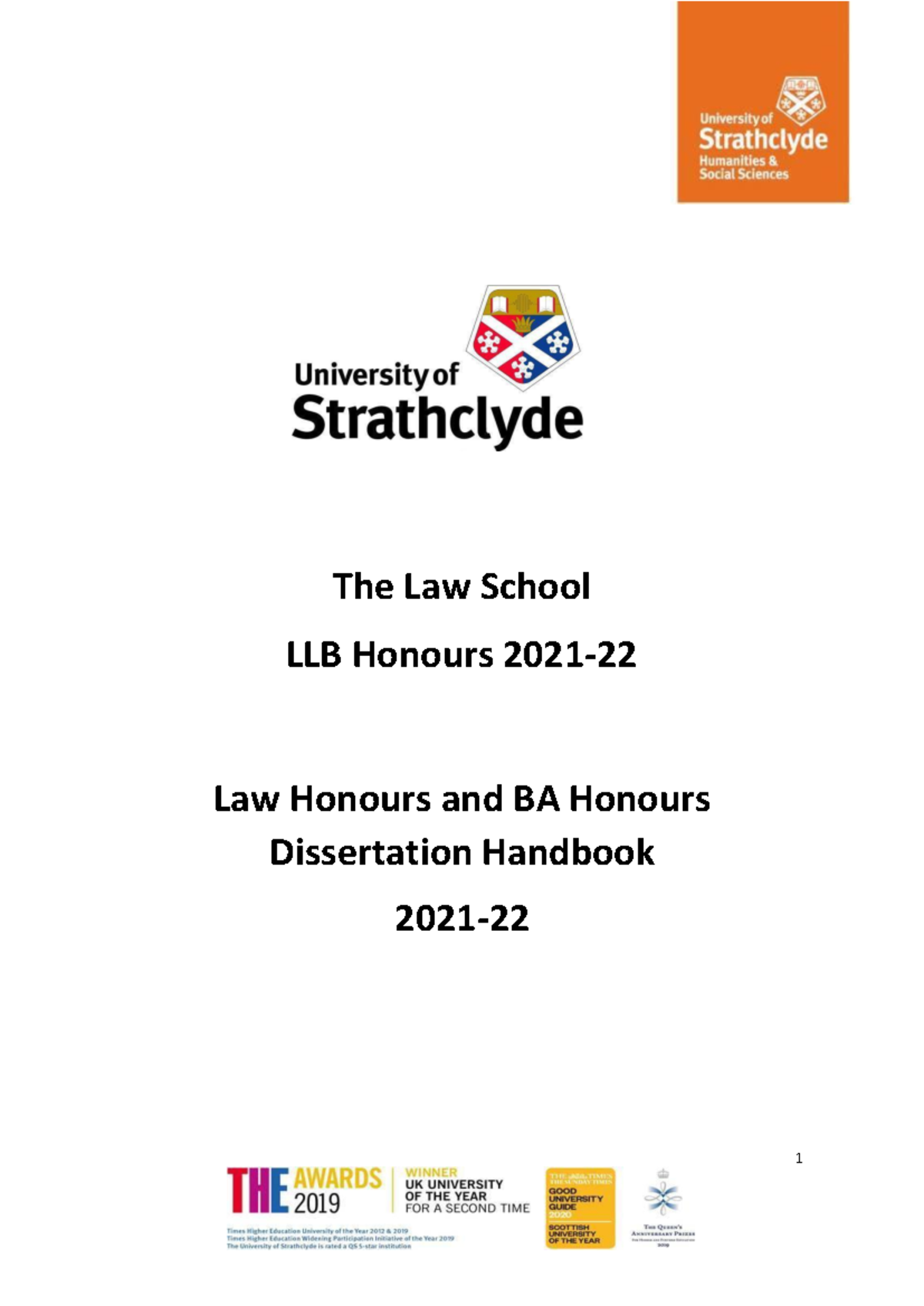 Dissertation Handbook 2021-22 for LLB and BA Honours Students - Studocu