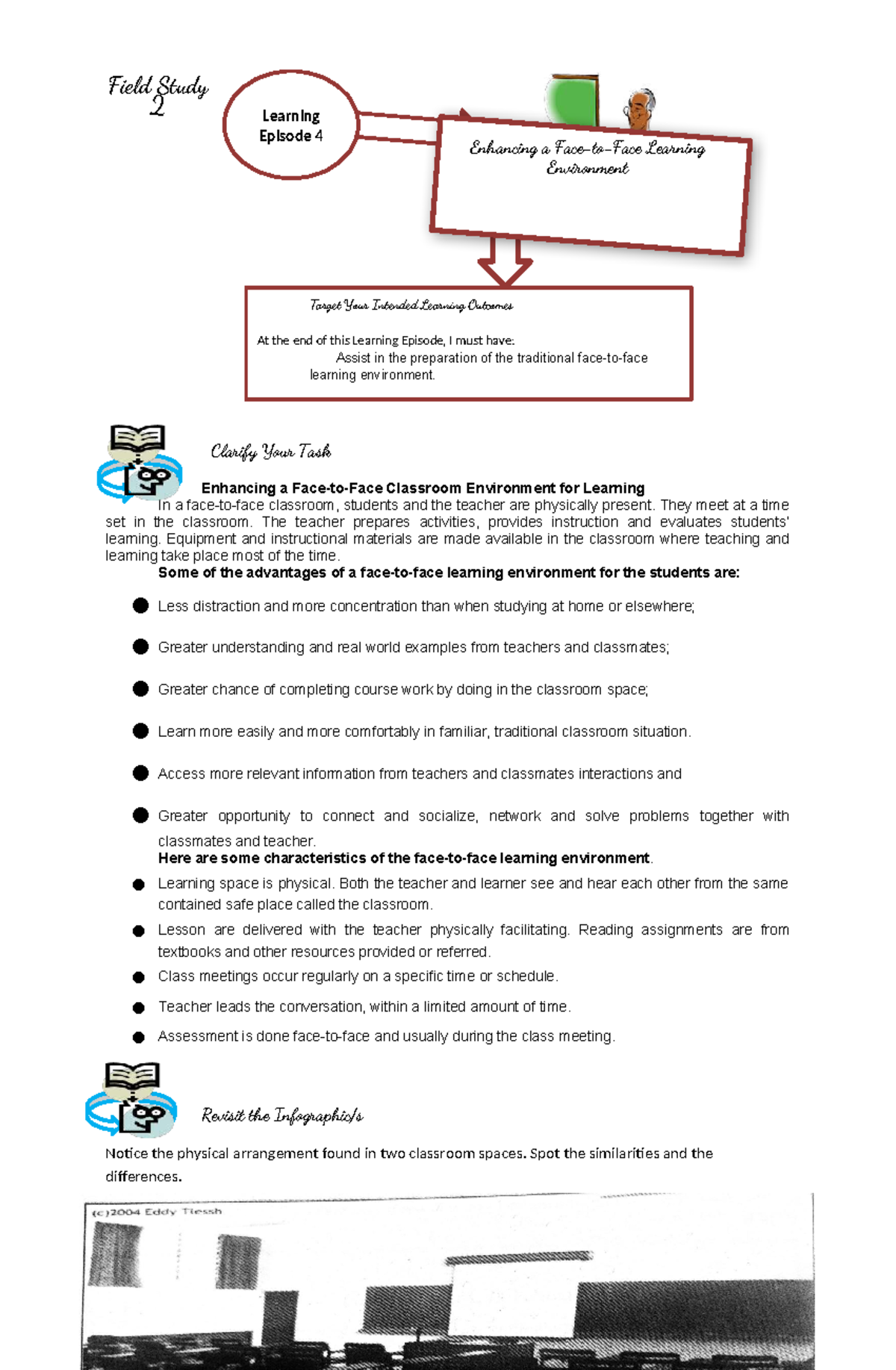 Field Study 2: Learning Episode 4 - Enhancing Classroom Environment - Studocu
