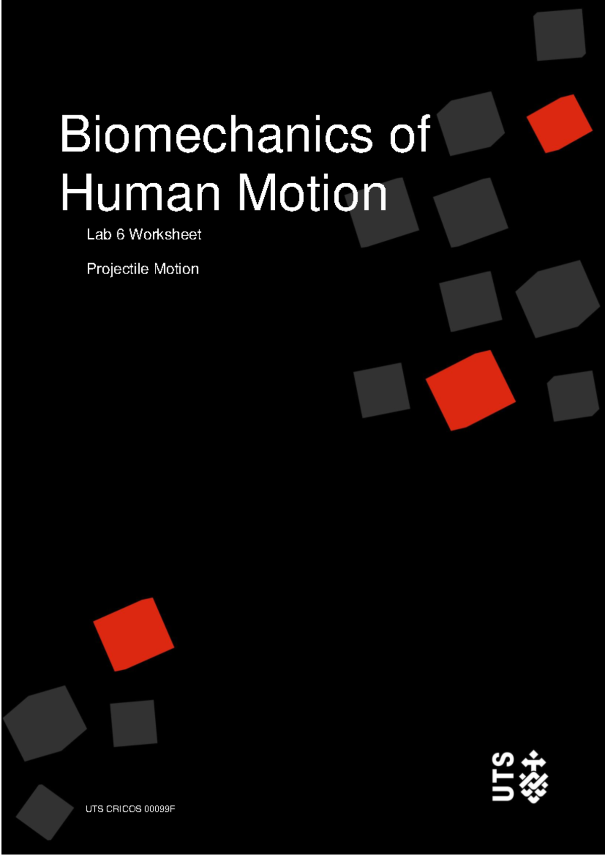 Lab 6 Worksheet - Autumn 2023 Lab 6 Worksheet Projectile Motion ...