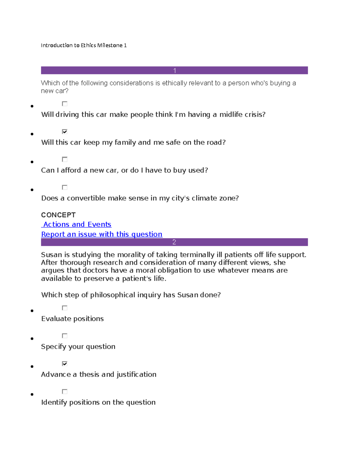 Introduction to Ethics Milestone 1 - After thorough research and consideration of many different ...