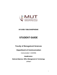 CHEM211 Lecture notes - MUT - Studocu