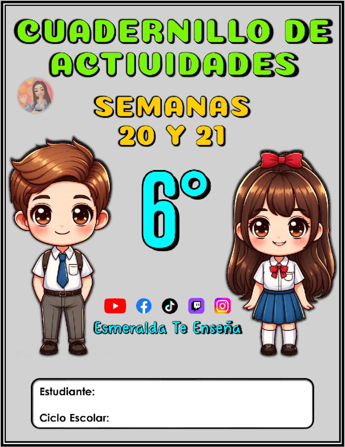 Cuadernillo de Actividades 6° SEM. 20-21: Esmeralda Te Enseña 📚 - Studocu
