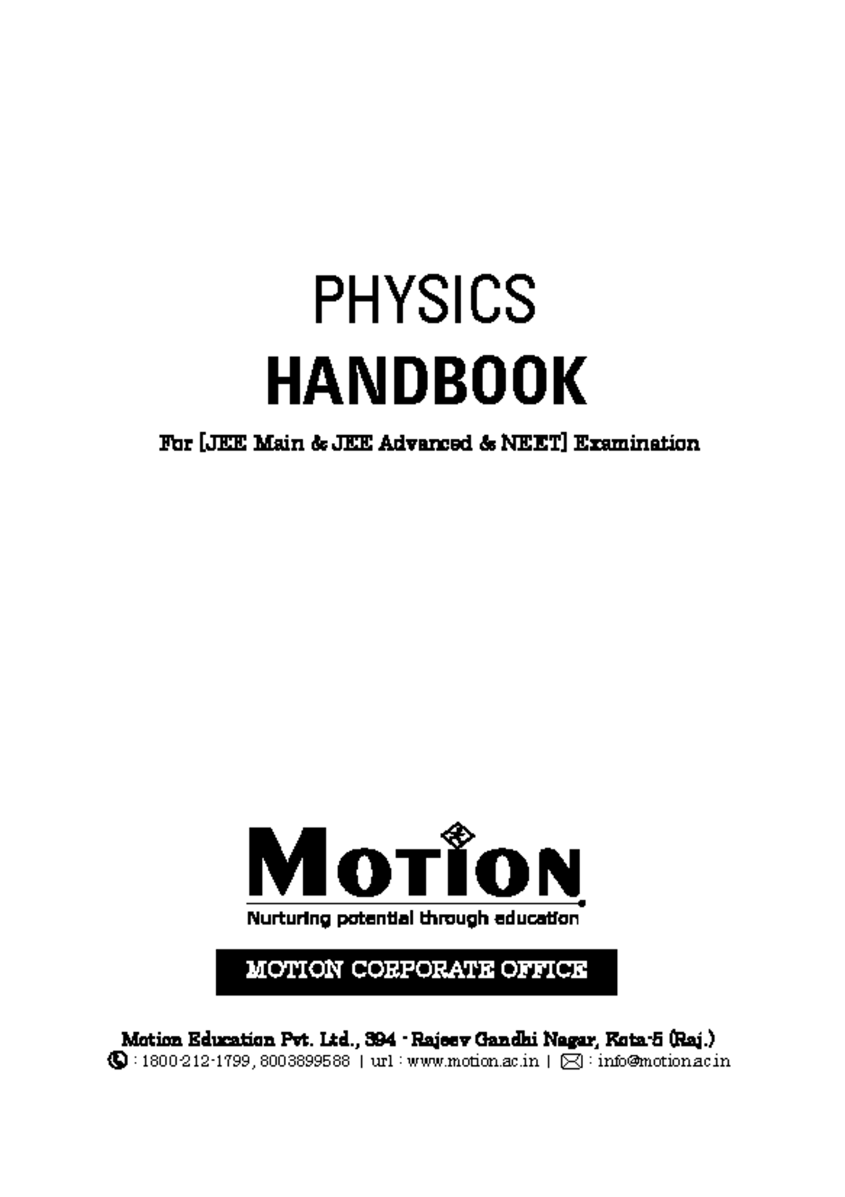 Physics handbook - PHYSICS HANDBOOK ####### For [JEE Main & JEE ...