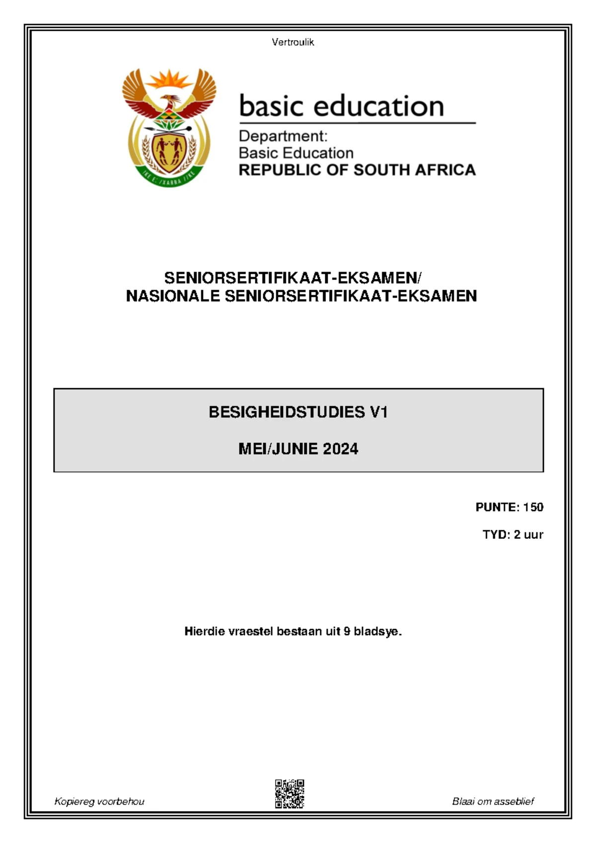 GP Business Studies Grade 12 June 2024 P2 and Memo - Please turn over ...