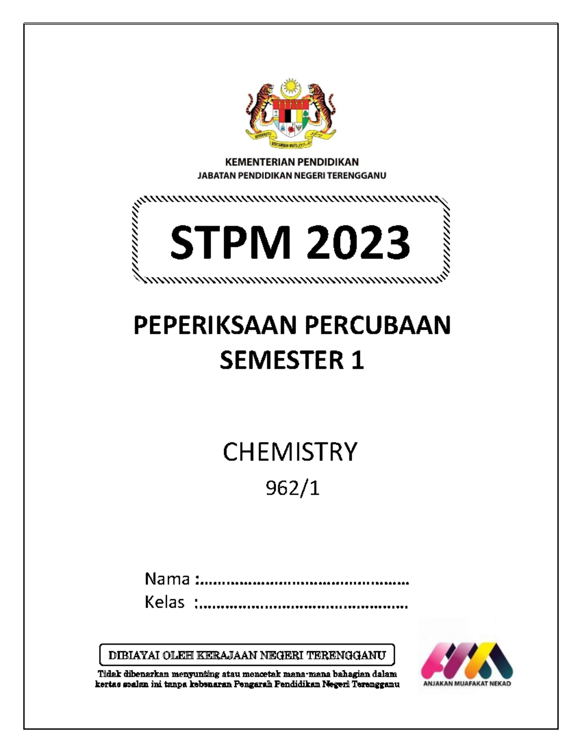 Chemistry Sk025 notes - chemistry - Studocu