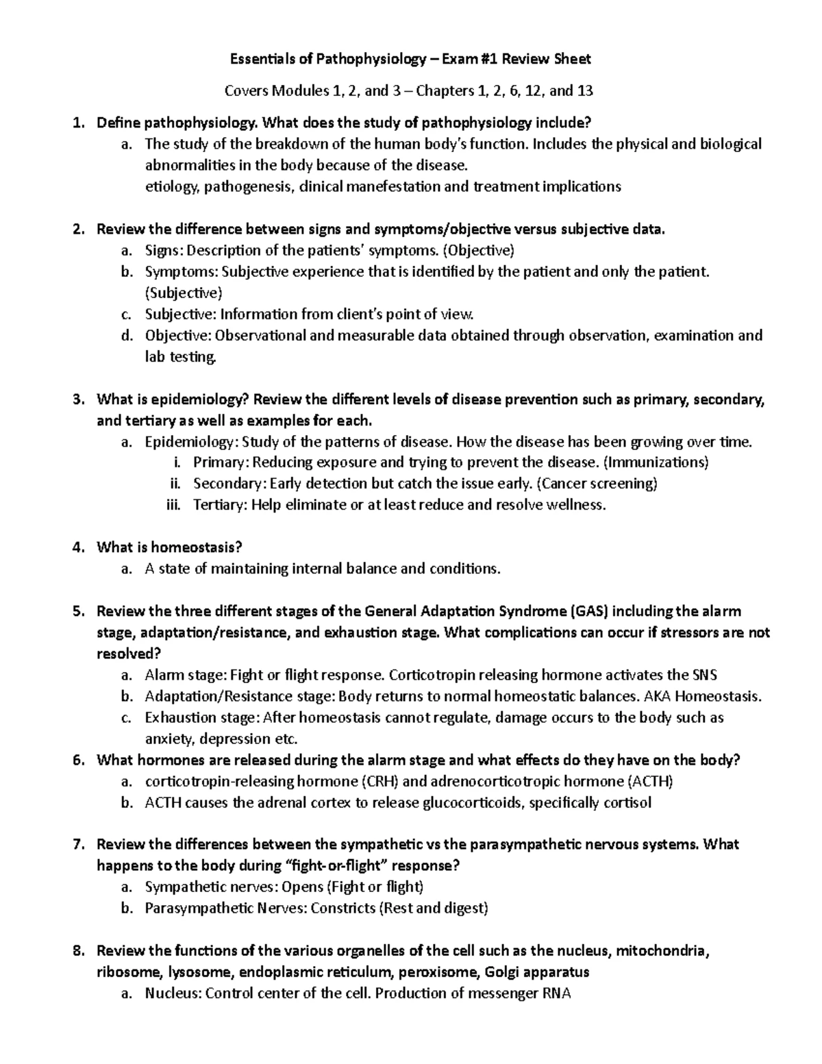 Module 7: Hematology Pathophysiology Study Guide Answers - Studocu