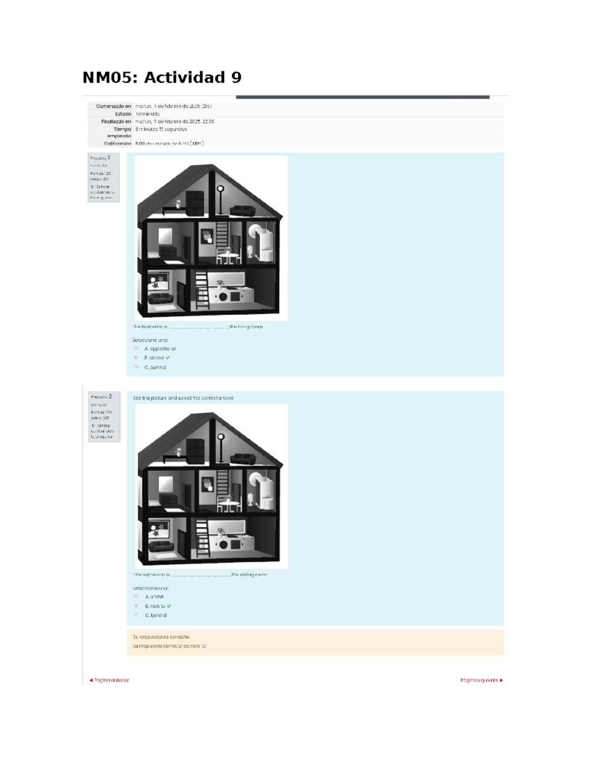 NM05 Actividad 9 - Exámenes de Fundamentos de Inglés - Studocu
