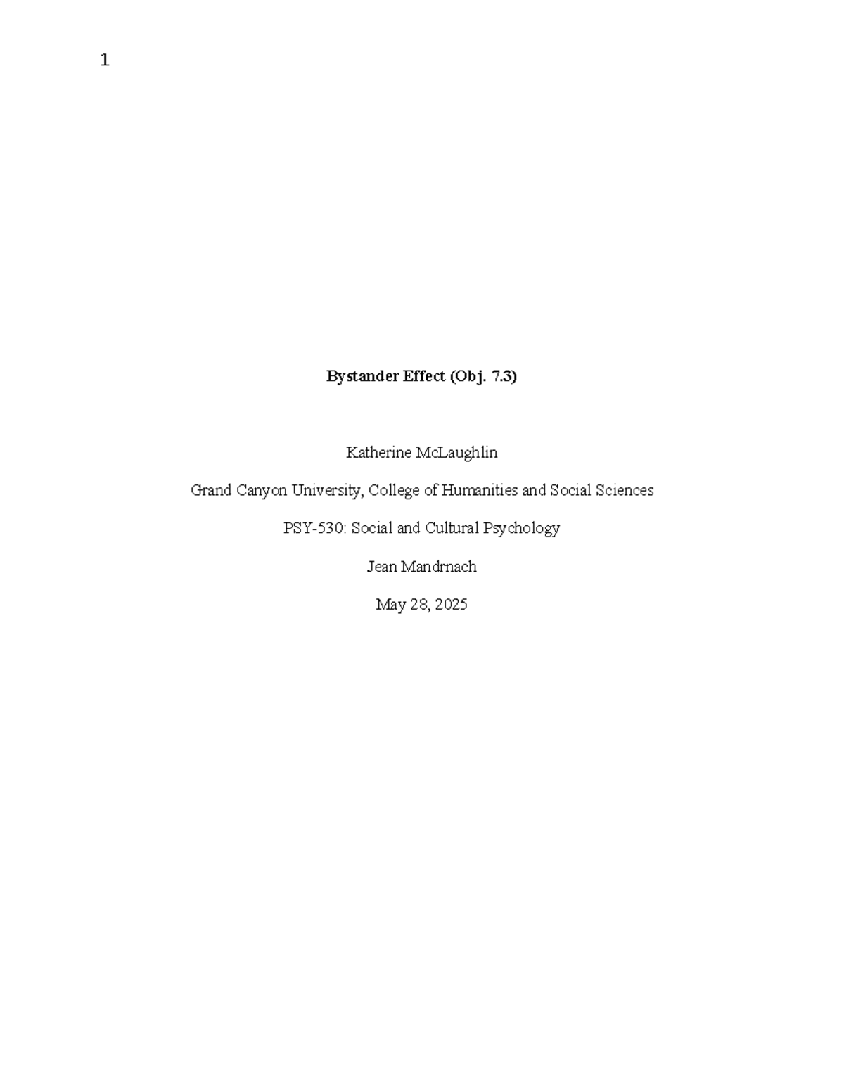 Bystander Effect Analysis (Obj. 7.3) - GCU Social Psychology - Studocu