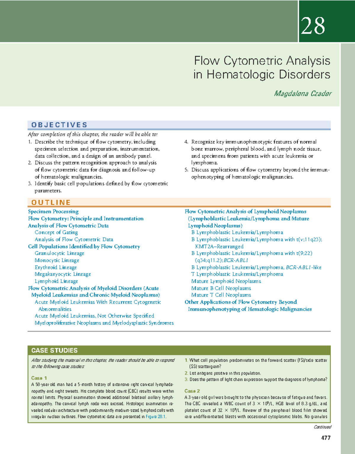 Flow Cytometric Analysis in Hematologic Disorders: Techniques ...
