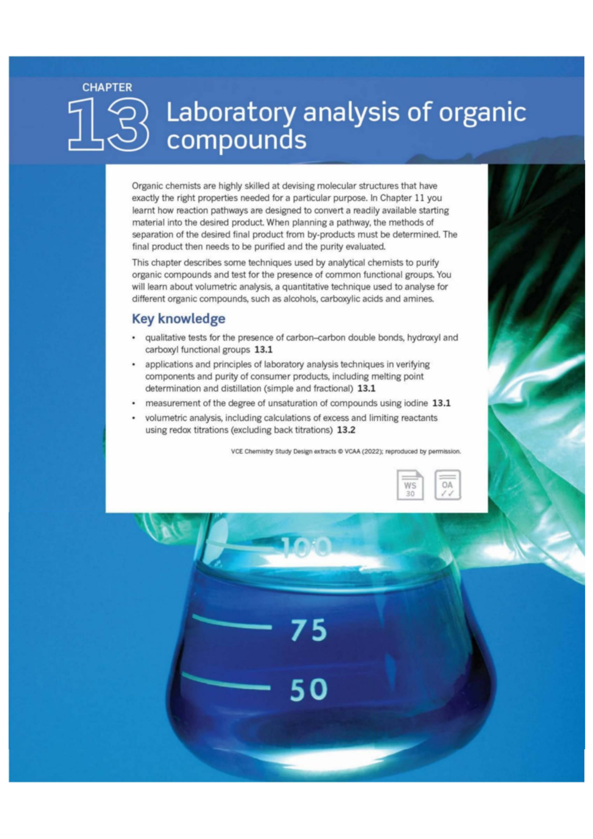CHAPTER 13 Laboratory Analysis of Organic Compounds - VCE Chemistry ...