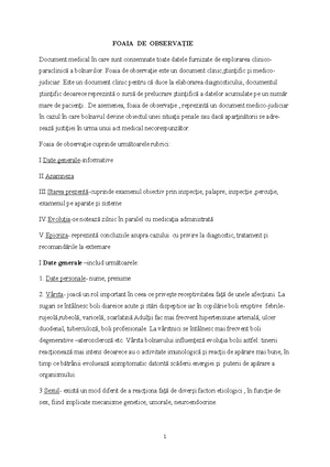 Model foaie observatie completat - Foaie de observaţie Motivele ...