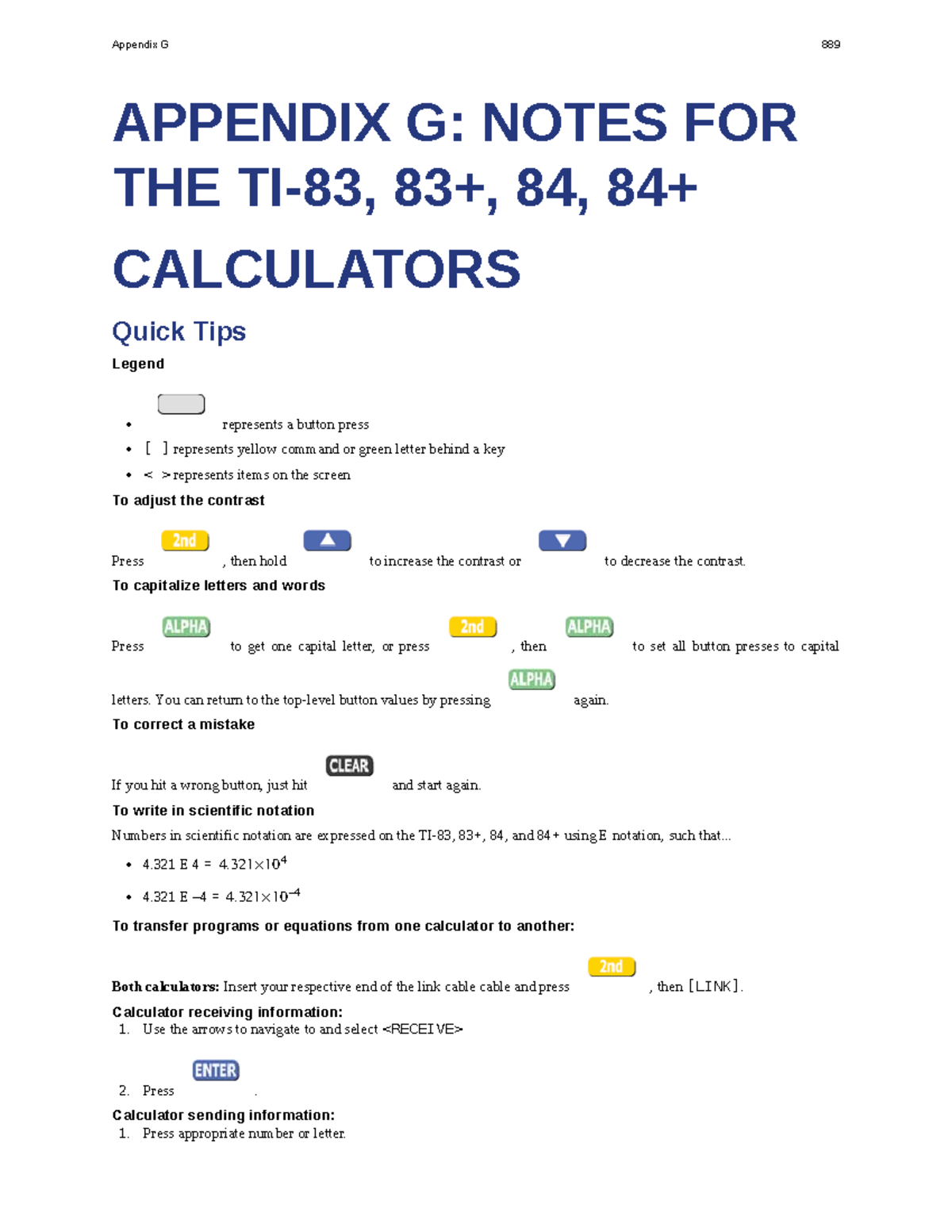 Appendix G: Quick Tips for TI-84 Calculators in Introductory Statistics ...