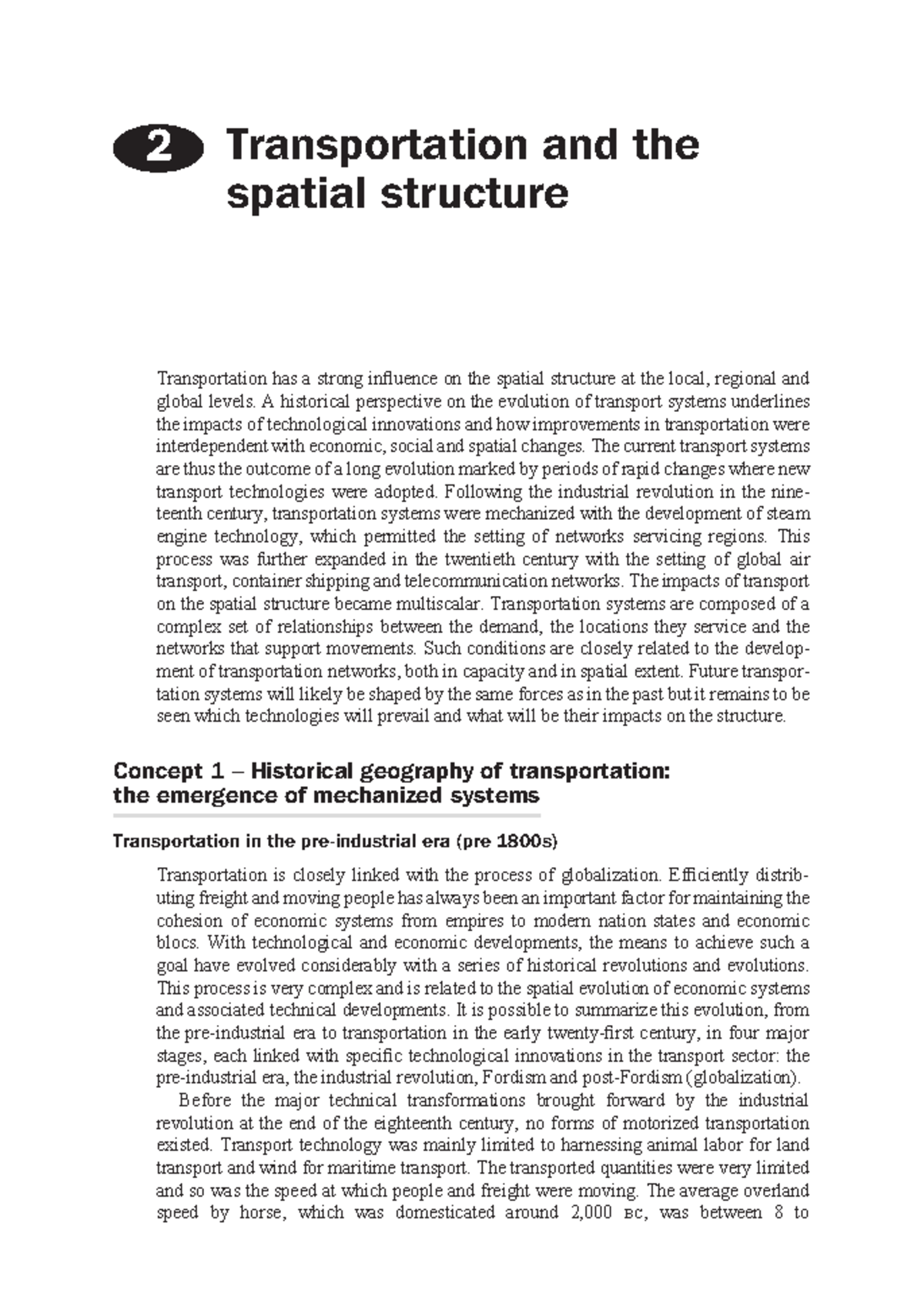 2-AVM102 - Transportation and Spatial Structure: A Historical Overview ...