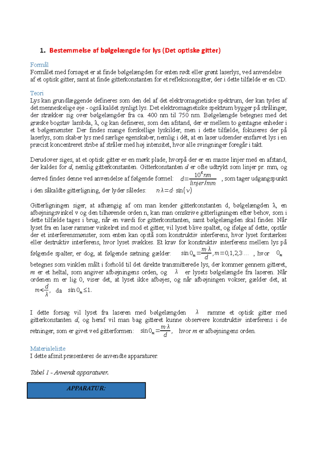 Specifik varmekapacitet for metaller - fysik B på HTX (første år ...