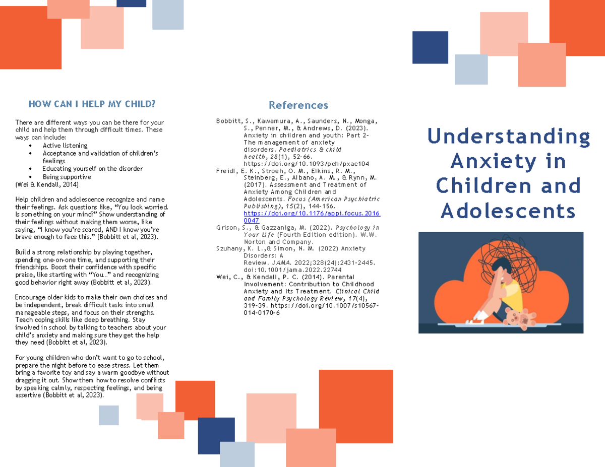 PSY286 Final Exam: Supporting Children with Anxiety Disorders - Studocu