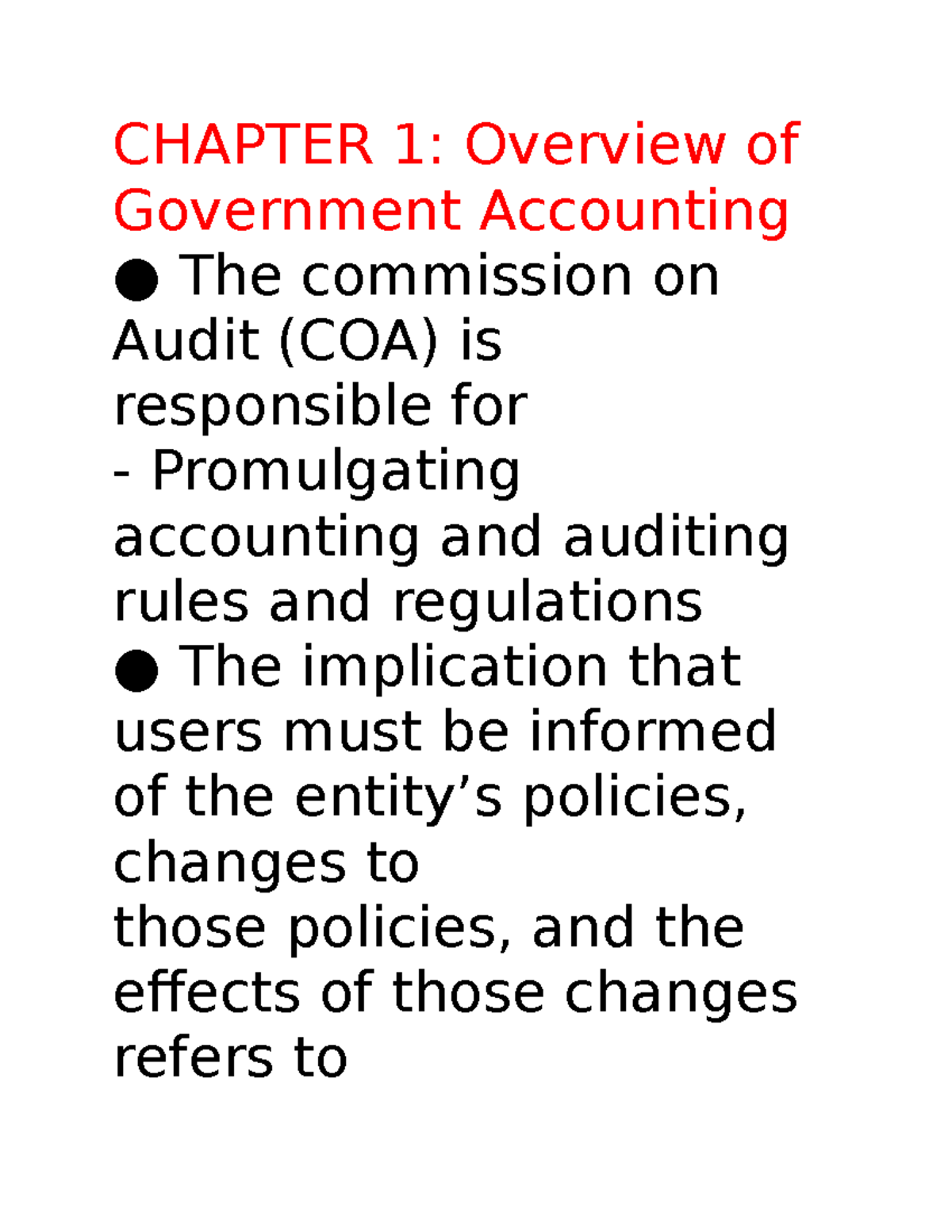 GOVERNMENT ACCOUNTING: Key Concepts and Reviewer Guide - Studocu
