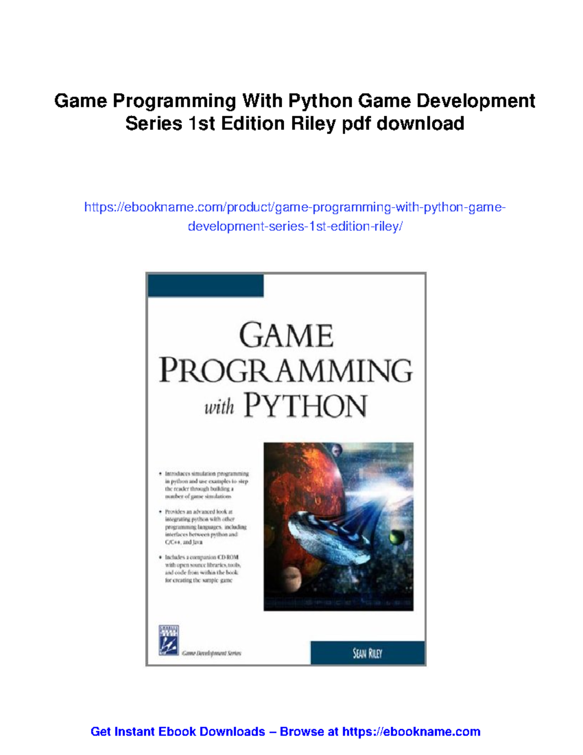 Game Programming with Python: A Comprehensive Guide (CS101) - Studocu