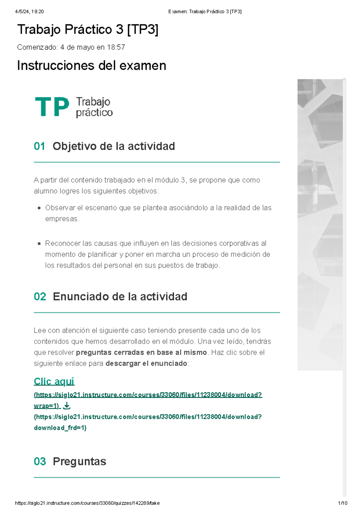 TP3: Guía de Estudio y Ejercicios para el Trabajo Práctico 3 - Studocu