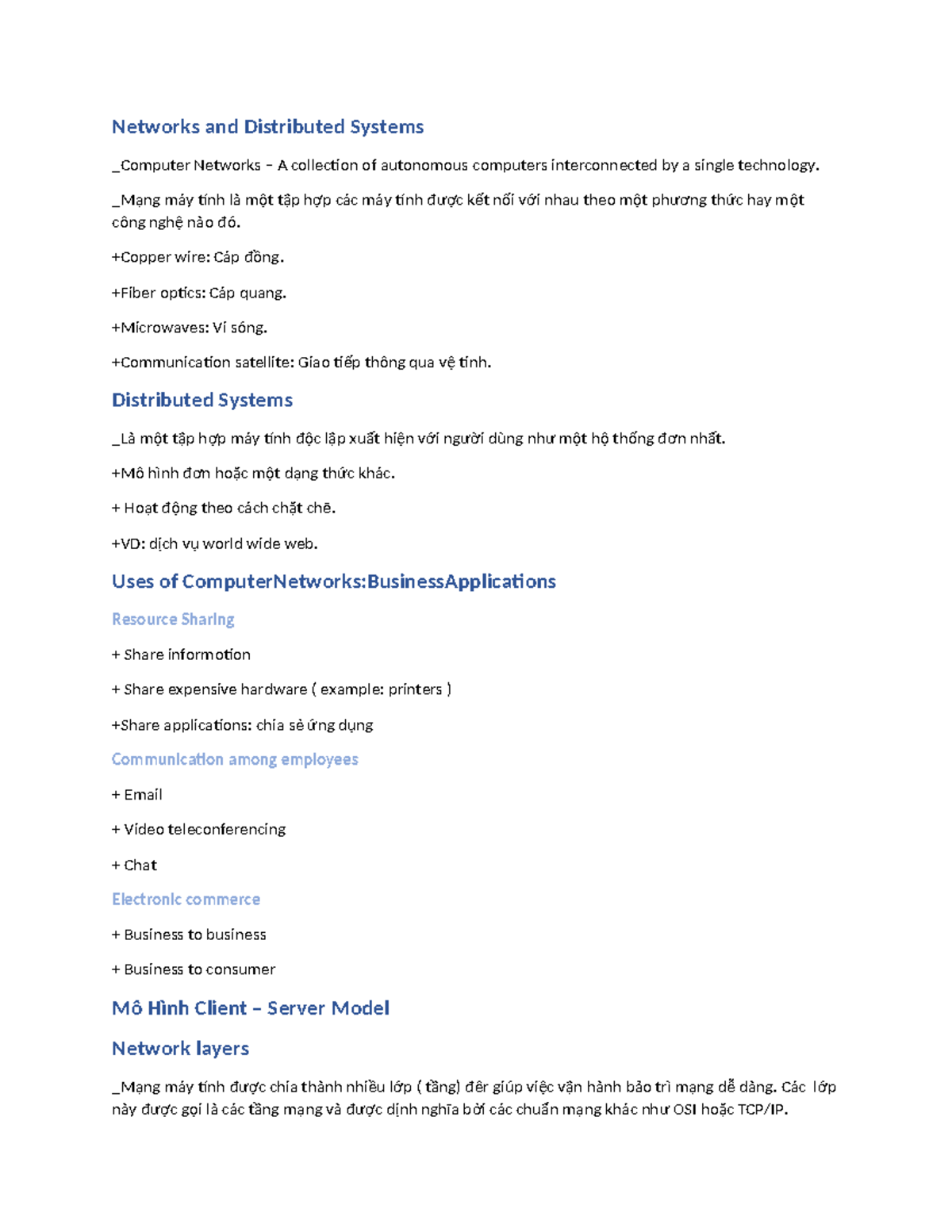 Networks and Distributed Systems _Computer Networks Overview and ...