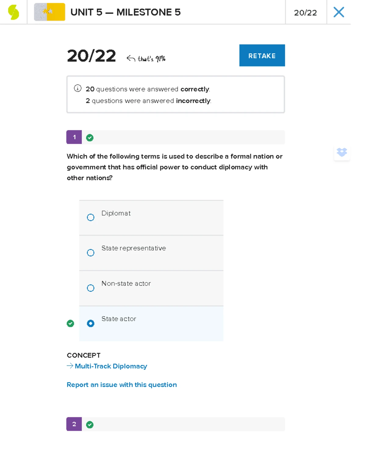 Sophia Conflict Resolution Milestone 3 - 1 CONCEPT → When Interests Are Values 20/21 that's 95% ...