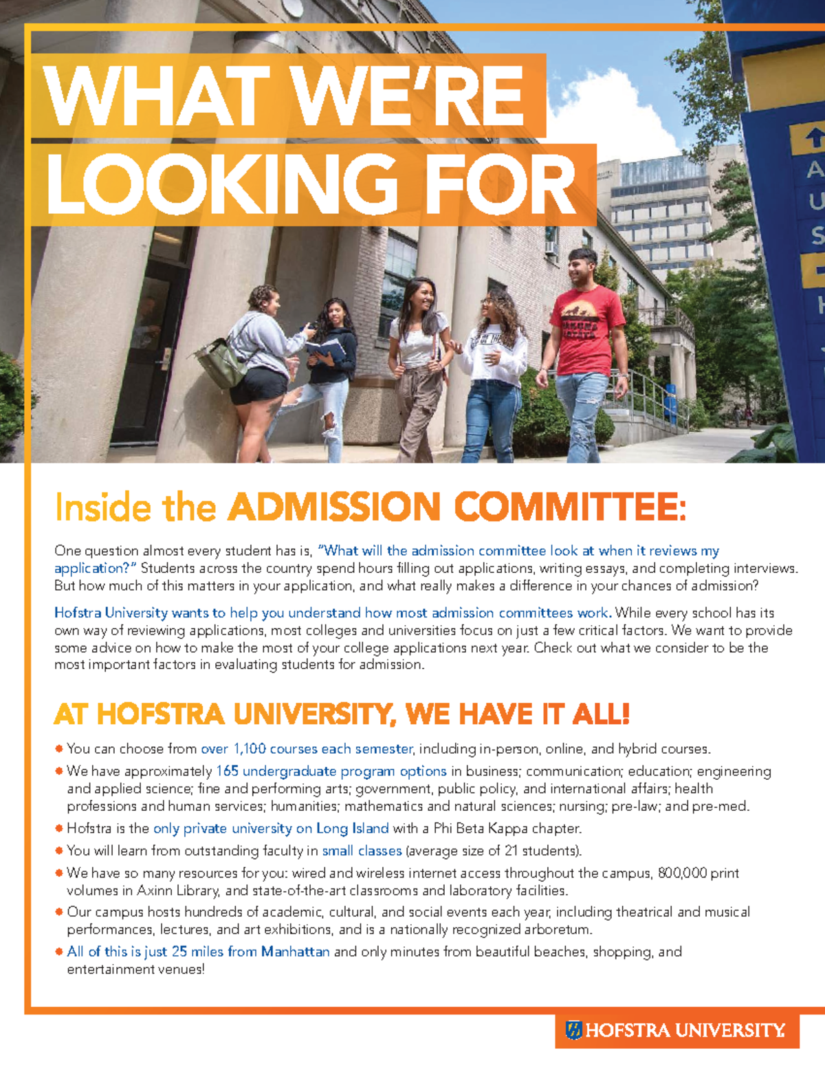 Understanding the Admission Committee Process at Hofstra University ...