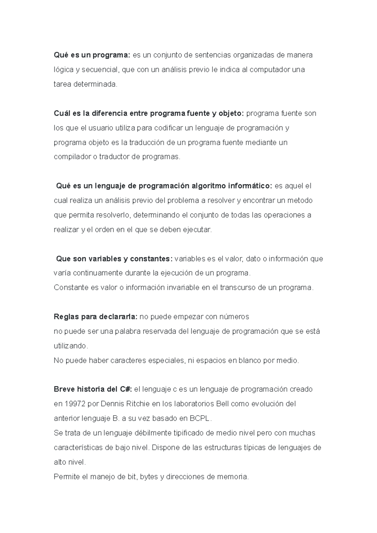 Qué es un programa - Cuál es la diferencia entre programa fuente y objeto: programa fuente son ...