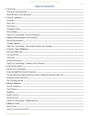 Module 3 Protocols and Models - A.C. 3 Introduction Table of Contents ...