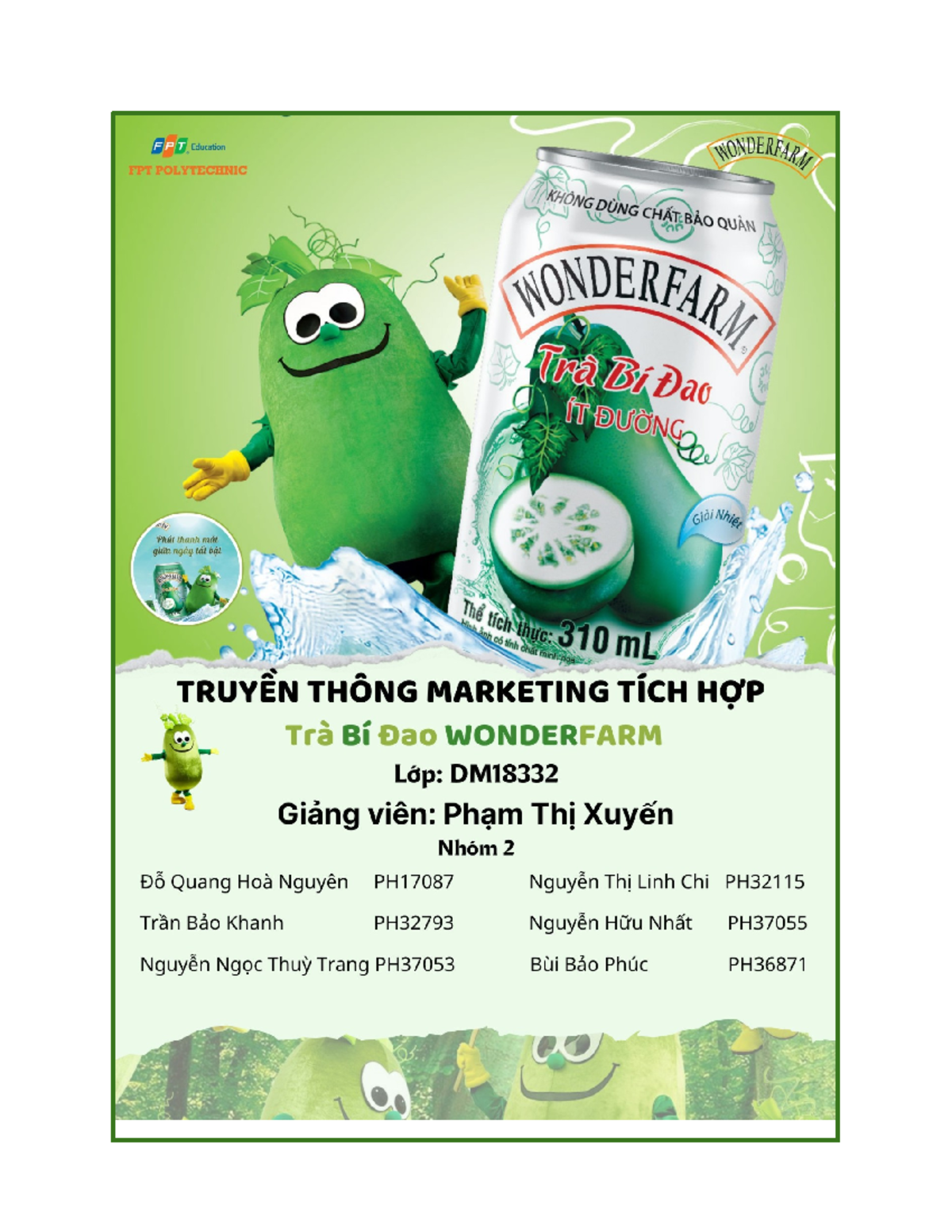 Nhóm 2 - Phân Tích Doanh Nghiệp Wonderfarm và Mô Hình IMC - Studocu