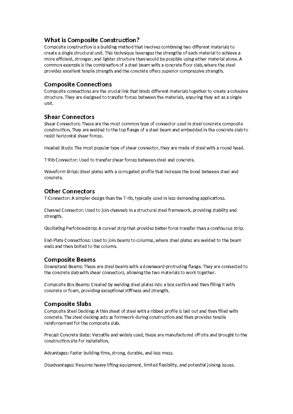 Composite Construction Method: Understanding Materials & Connections ...