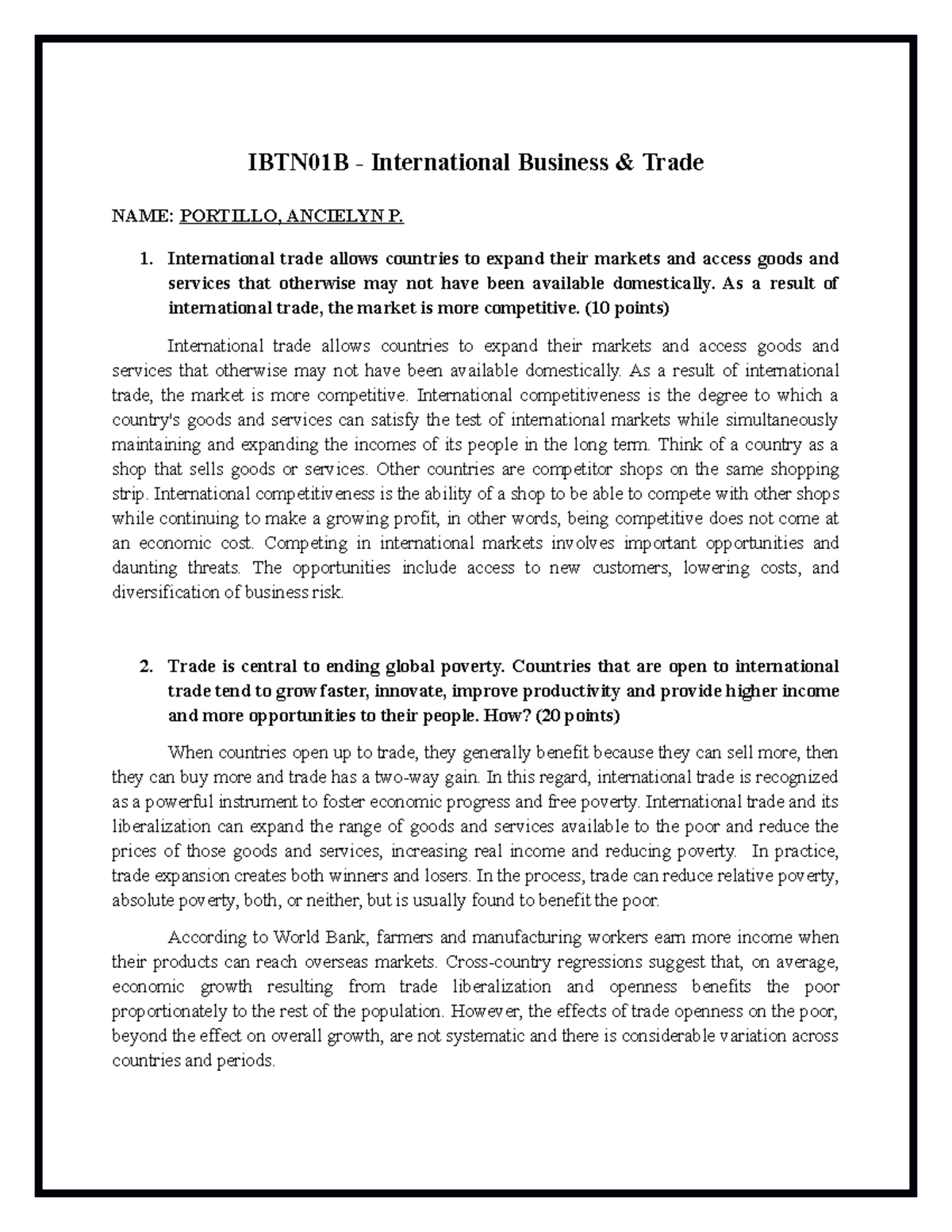 International Business & Trade - IBTN01B - International Business ...
