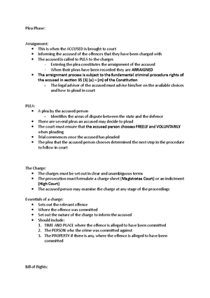 Criminal Procedure PART 3 Chapter 13 - 202 b) a) 13. Chapter 13 Charge ...