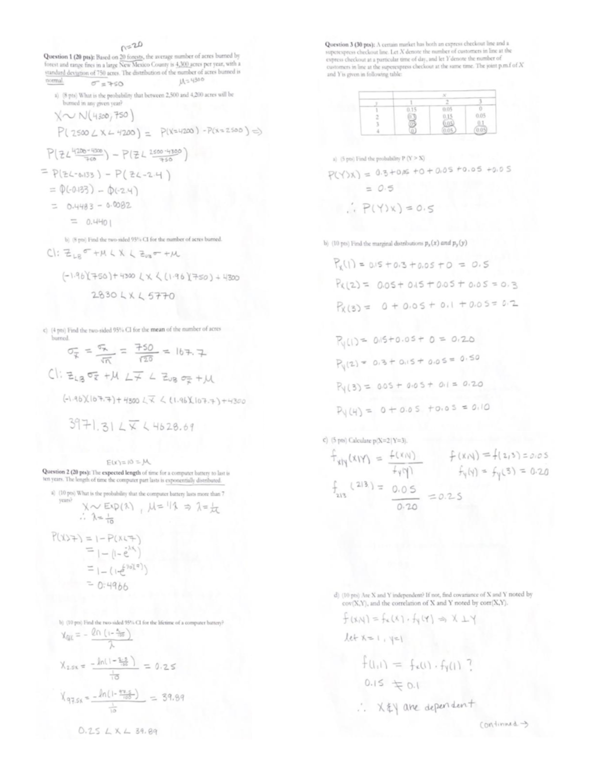 317 Final Exam Cheat Sheet: Probability & Statistics Concepts - Studocu