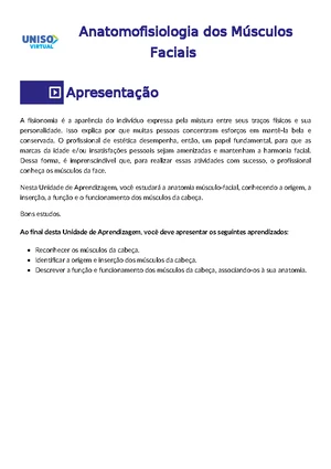 Nervos faciais - artigo anatomia estética - Apresentação Reconhecer as ...