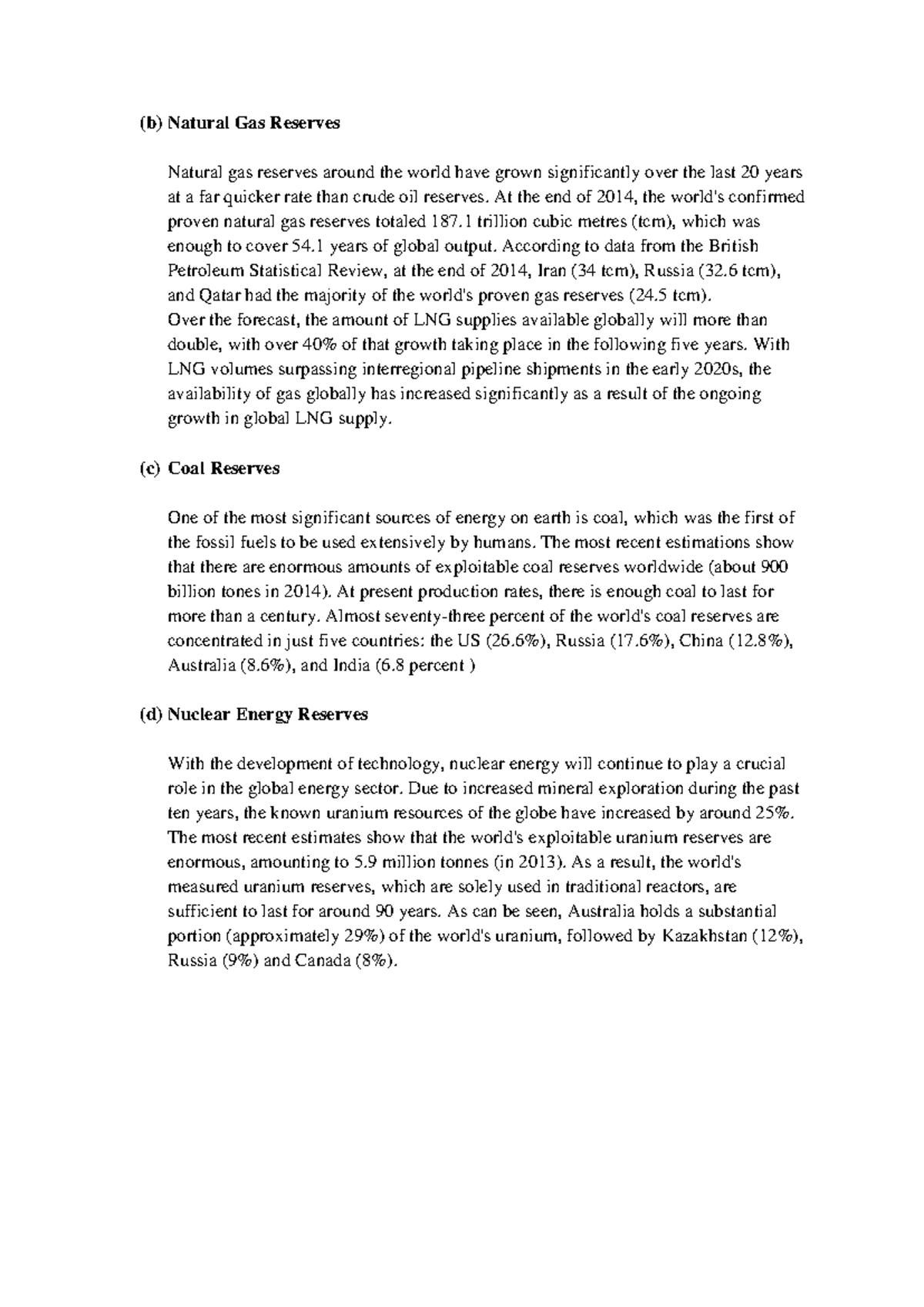 Module 1 Part 2 - Lecture Notes on Global Energy Resources - Studocu